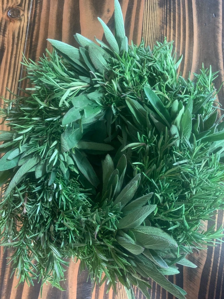 Rosemary and Sage Wreath | Stokes Farm Inc